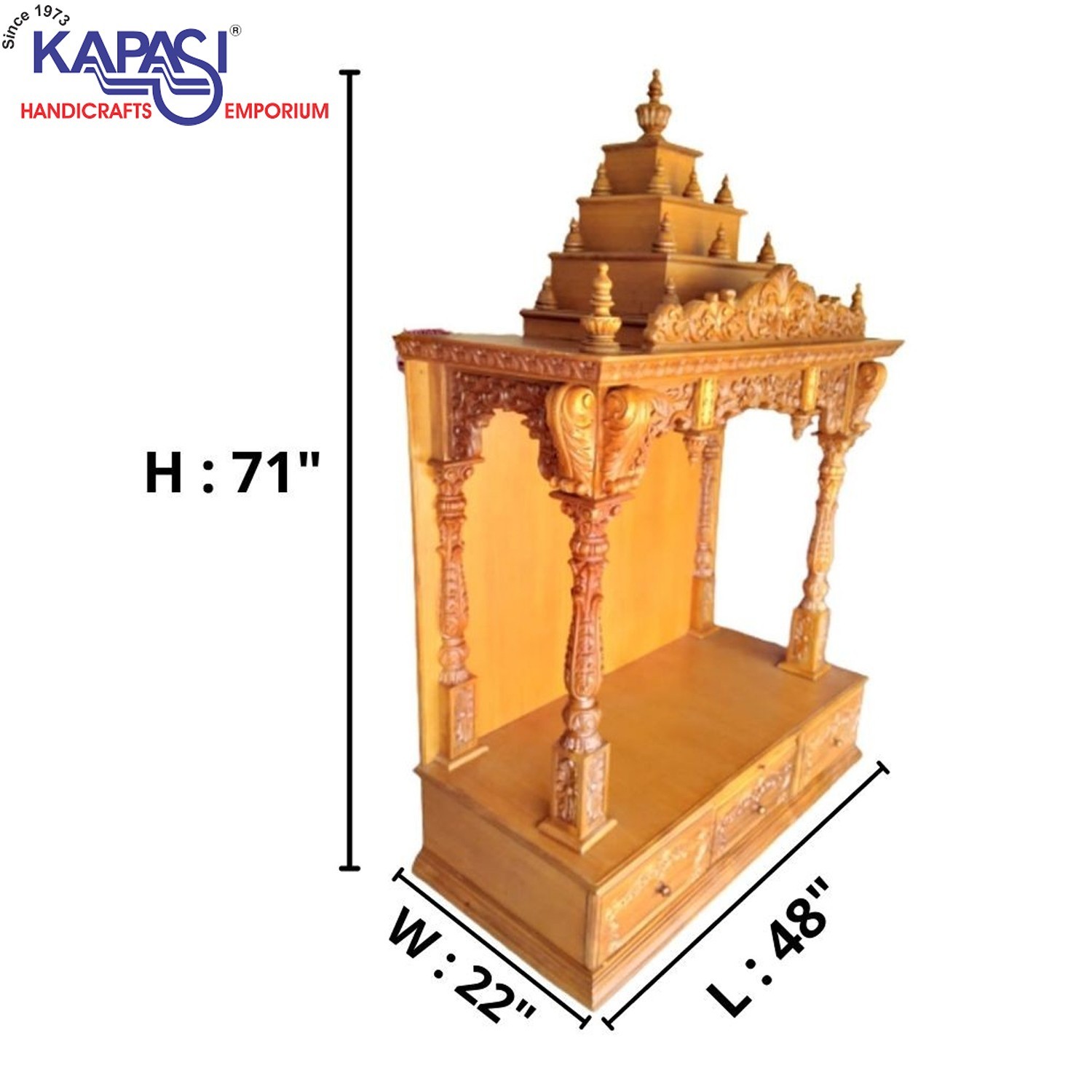 Custom Pooja Mandir USA Indian Pooja Mandir for Home